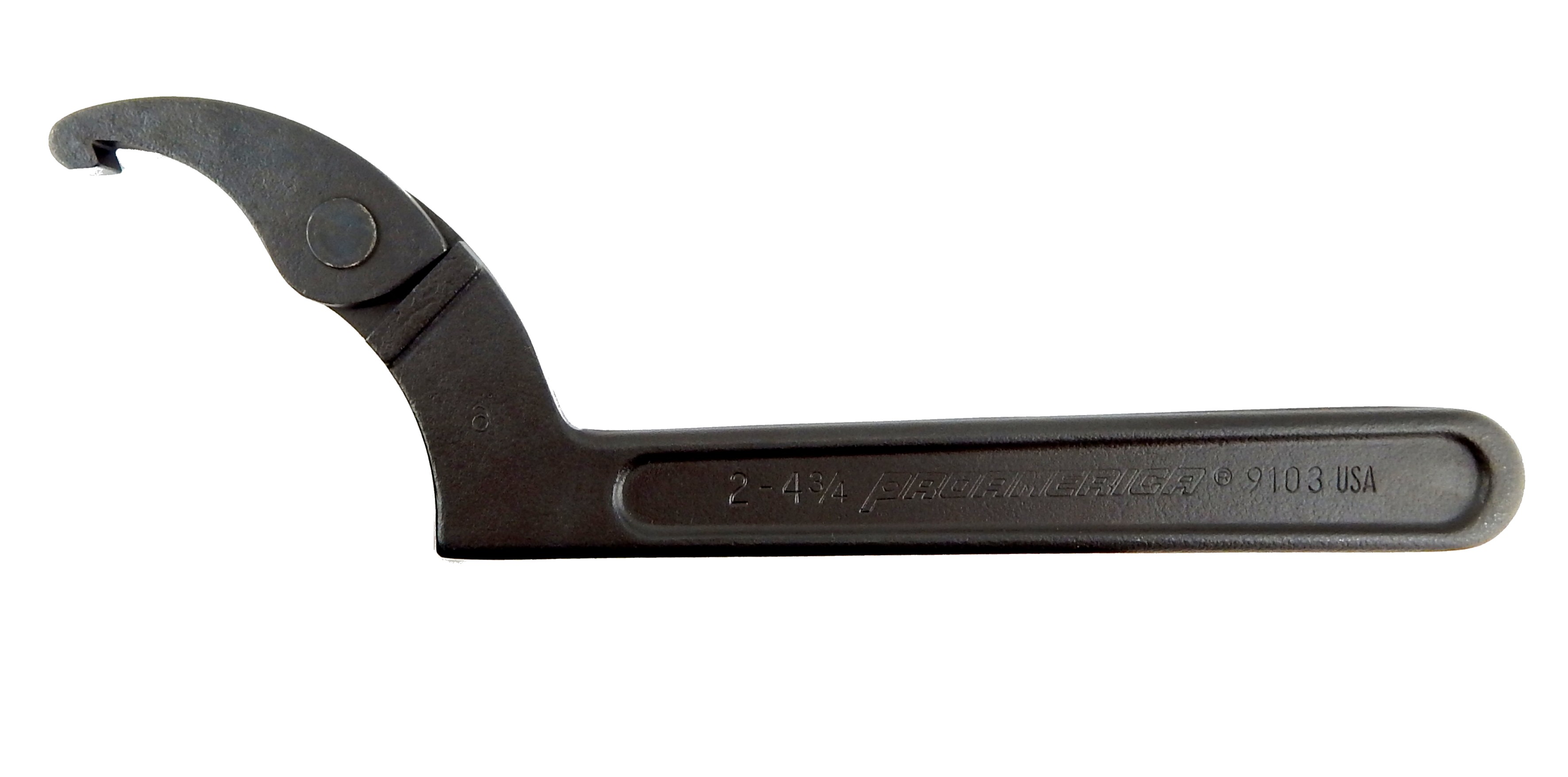 Pro America Adjustable Hook Spanner Wrench 2 to 4-3/4in. MADE IN USA