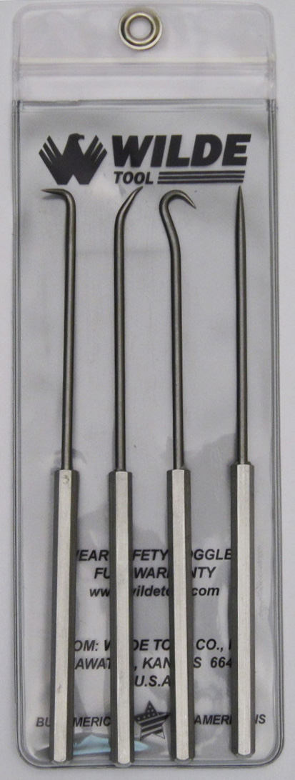 Wilde Tool Wilde 4 pc Professional Hook & Pick Set MADE IN USA Straight ...
